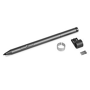 Lenovo Active Pen 2, 4096 Levels of Pressure Sensitivity, Customized Shortcut Buttons, for ThinkPad X1 Tablet Gen 2, Miix 720, 510, 520, Yoga 720, 920, Replacement Tips Included, GX80N07825