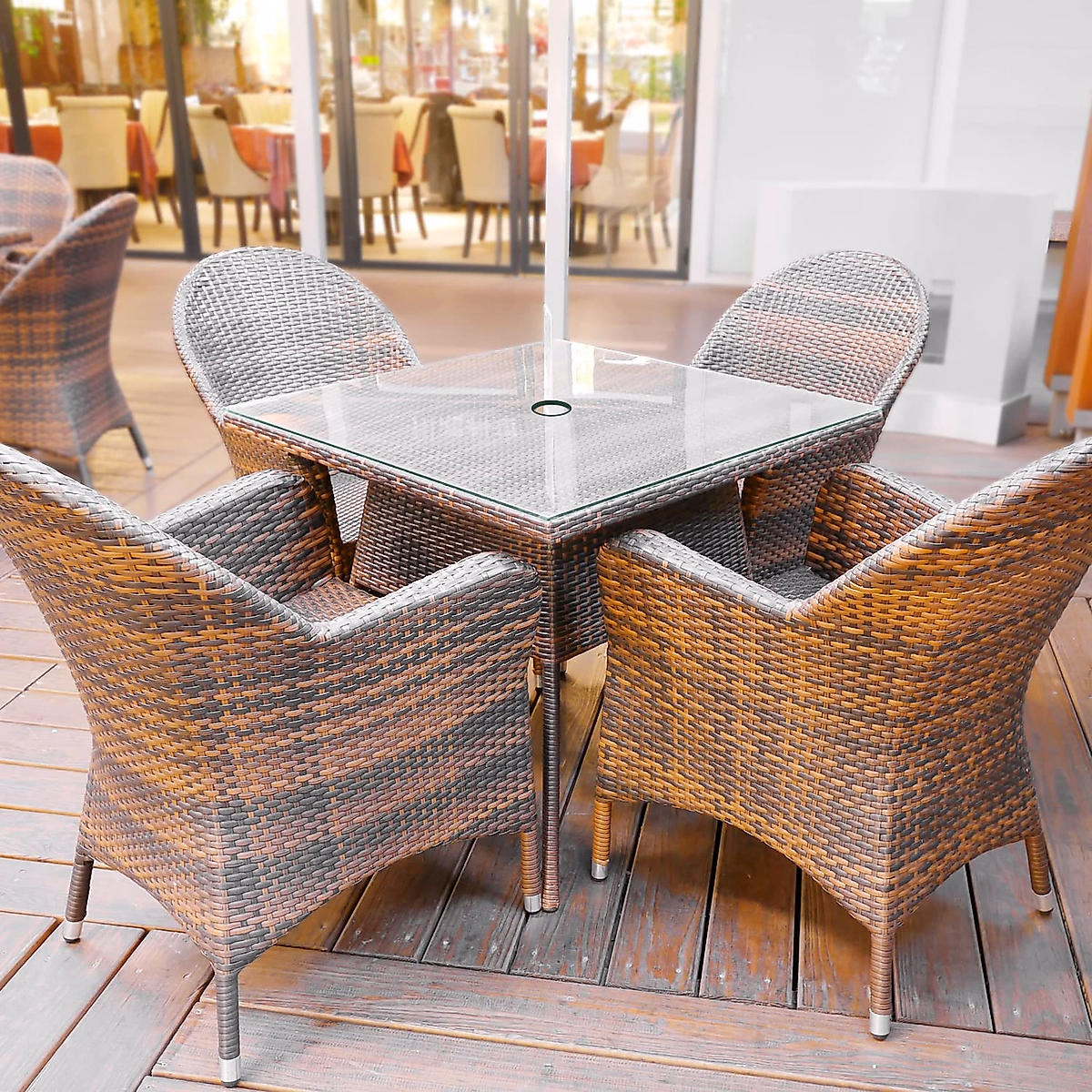 Fab Glass and Mirror 38 X 60 Inch Rectangle Aquatex Patio Glass Table Top w/ 4 Inch Radius Corner 3/16" Thick Flat Tempered