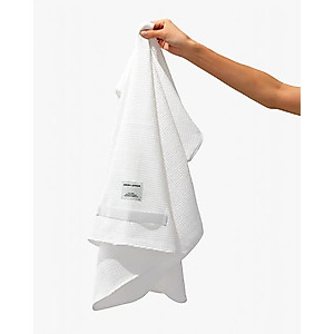 CROWN AFFAIR - The Towel - Special Microfiber Hair Towel, Oversized for Optimal Drying, White