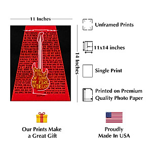 Led Zeppelin - All My Love Song Lyric Wall Art Print, This Ready to Frame Modern Music Wall Art Poster is Perfect For Home, Music Room, Studio, And Living Room Decor Aesthetic - Unframed - 8x10"