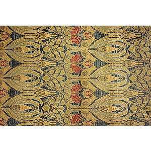 Unique Loom Edinburgh Collection Area Rug - Canmore (5' 1" x 8' Rectangle, Navy Blue/ Tan)