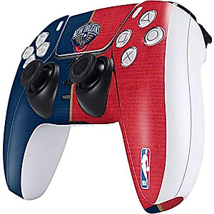 Skinit Gaming Decal Skin Compatible with PS5 and Compatible with PS5 Digital Edition DualSense Controller - Officially Licensed NBA New Orleans Pelicans Canvas Design