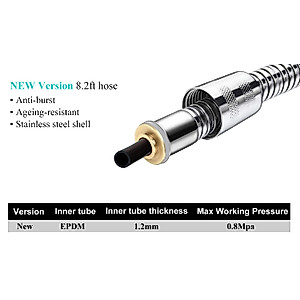 Sneatup Pet Shower Set with 8.2ft Hose for Bathroom Shower Arm (Suction Holder)