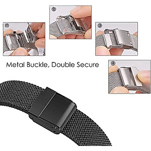 GEZHUCAO Smartwatch Bands (21MM, SILVER)