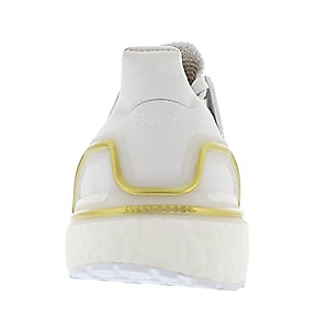 adidas Women's Ultraboost 20 Athletic Running Shoes, White/White/Gold Metallic, 8.5