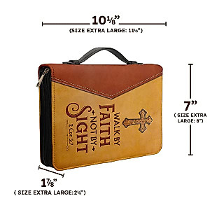 Walk by Faith Not by Sight (X-L, TOP Grain Leather)