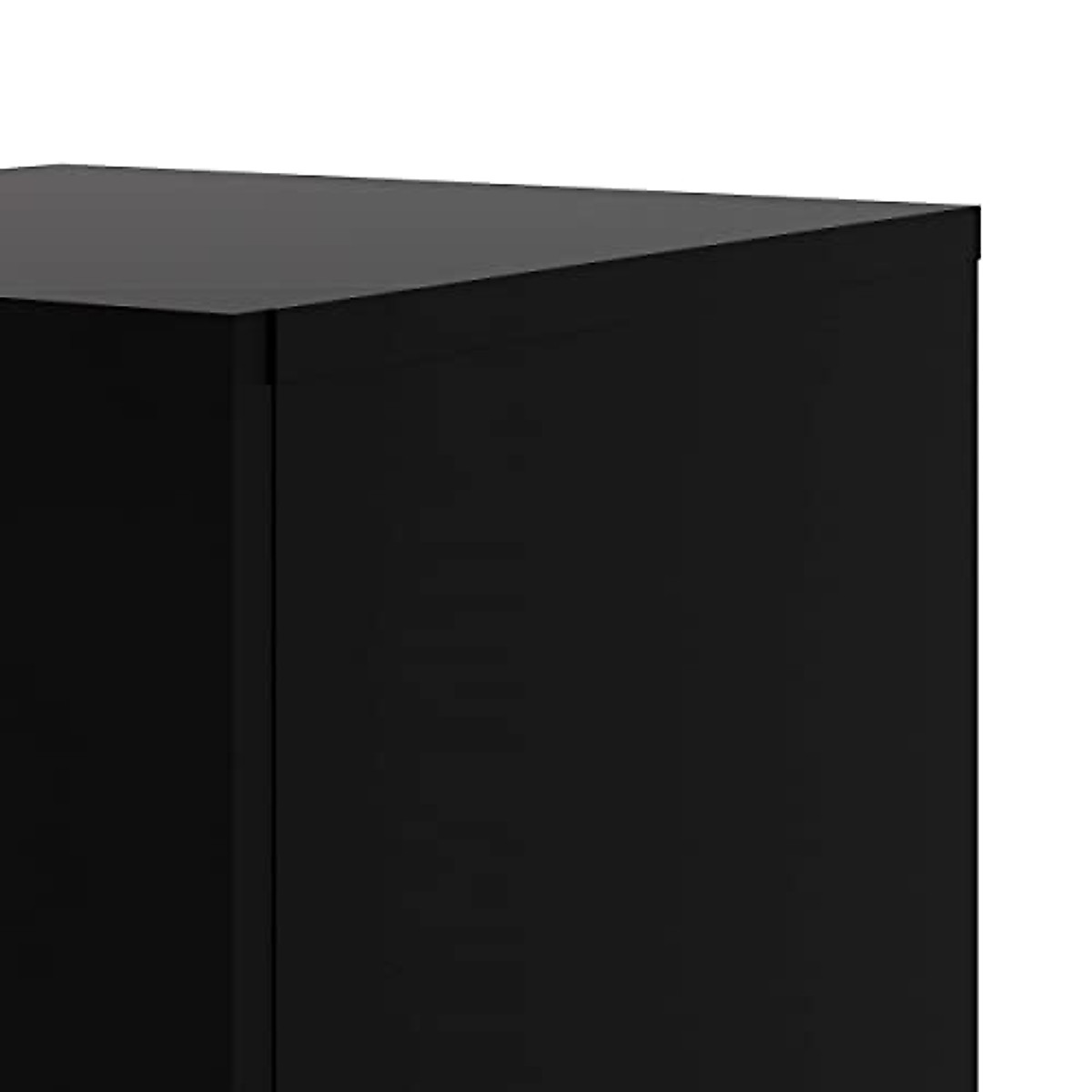 Tvilum 2 Drawer Bedroom Nightstand Nighstand, 15.75 in x 15.85 in x 16.65 in, Black
