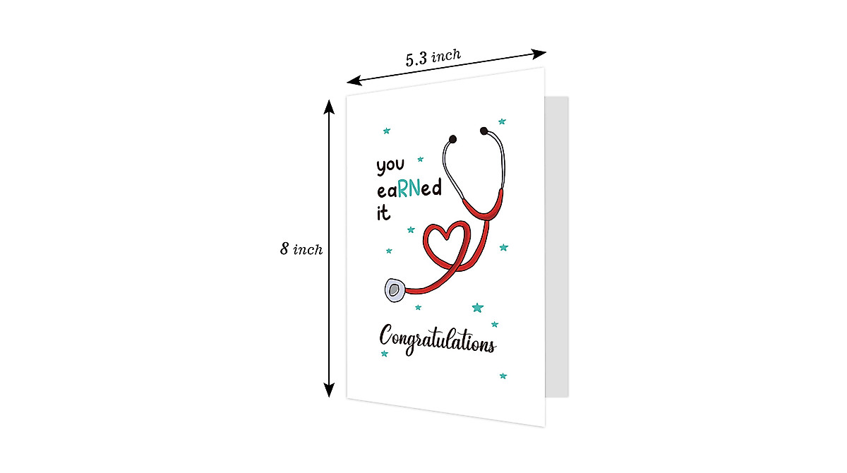 Ogeby Cute Nurse Graduation Card – Celebrate New Nurses