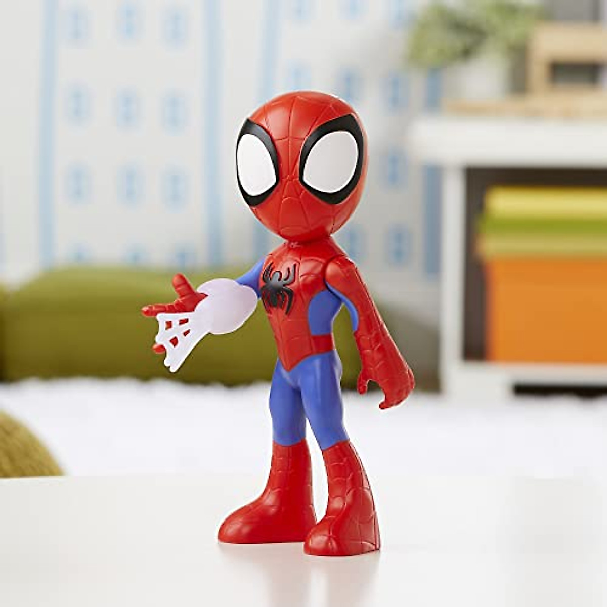 Marvel Spidey and His Amazing Friends Spiderman Action Figure with Web Shooter Accessory 22cm
