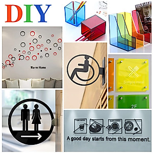 8 Pack Colored Acrylic Sheets 8 X 12 Inch, Translucent Cast Acrylic Sheet Plexiglass Sheet 1/8 Inch Thick Acrylic Panel Colored Plastic Sheets for Art Crafts Painting DIY Display, 8 Colors