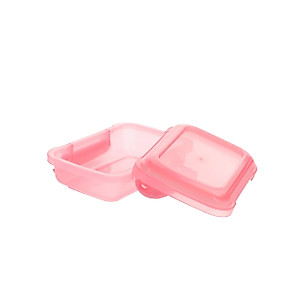 alsoco Set of 6 Lock-Top Snack Containers with Lids Great for Storing small items, deck of cards, crayons,