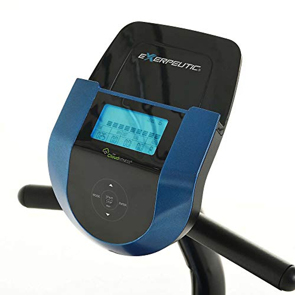 Exerpeutic Recumbent Exercise Bike Bluetooth with 24 Pre-Set Programs | Easy Step Thru| 16 Levels of Resistance