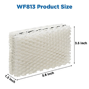 Freeboy Wf813 Eqwf813 Humidifier Filters Replacement for Equate Eqwf813 Eq-2119-Ul; Relion Rcm832 Rcm-832n; Procare Pcwf813; Protec Wf813 Humidifier Replacement Filter(4 Pack)