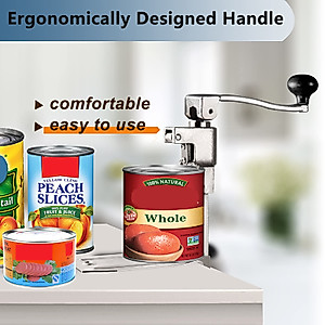 Aazai Commercial Can Opener Heavy Duty, Manual Table Can Opener Compatible with Edlund 11100, Industrial Can Opener for #10 Cans with Stainless Steel Blade and Plated Steel Base,for can Up to 11”Tall