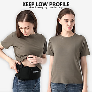 Mostcomtac Belly Band Holster - Gun Holster for Women and Men, Concealed Carry Waist holster for Most Pistols and Revolvers, Fits Glock, Smith Wesson, Taurus, Ruger, Shield, Etc