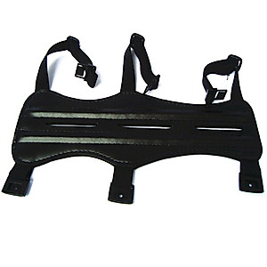 Fay Outdoor Sport Archery Protective Gear Leather Arm Guard Arrows Accessories Professional Protector with Adjustable Straps Black (12 Inch)