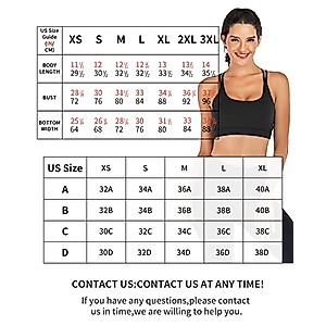RUNNING GIRL Strappy Sports Bra for Women, Sexy Crisscross Back Medium Support Yoga Bra with Removable Cups(WX2354 Black,S)