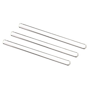 MECCANIXITY 3.3 Borosilicate Glass Stick 5.91" Length 10mm Dia Stir Rod Mixing Tools with Both Ends Round for Lab Kitchen Science 3Pcs