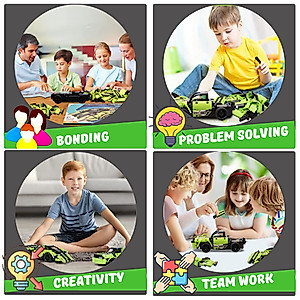 Remote Control Car Building Toys for Age 8-13 Fun STEM Toys for Kids 2 in 1 Model Car Kit to Build Educational Engineering Building Blocks Set Birthday Gift for 7 8 9 10+ Year Old Boys