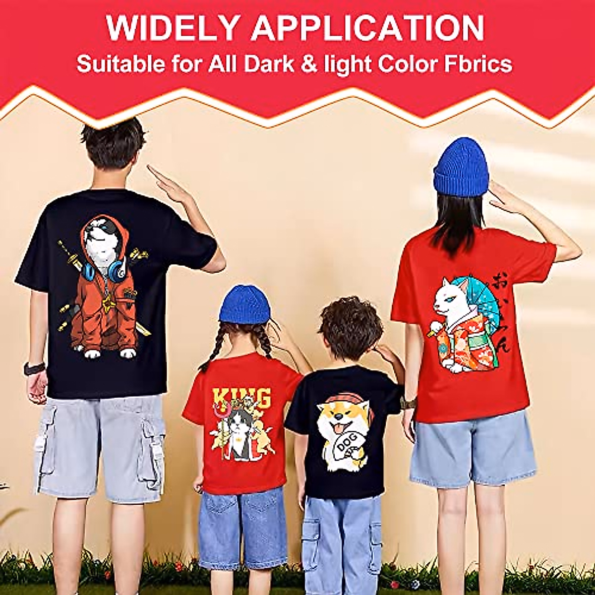 DTF Printer A3 L1800 Transfer Printer Machine Built-in White Ink Circulation System for Dark/Light T-Shirts, Hoodie,Pillow,Different Fabrics (DTF Printer +Oven+5 x 250ml Ink+100pcs PET Film)