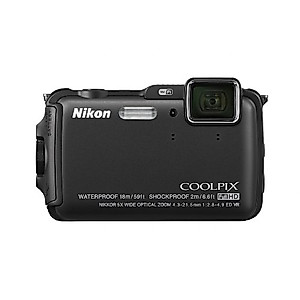 Nikon COOLPIX AW120 16.1 MP Wi-Fi and Waterproof Digital Camera with GPS and Full HD 1080p Video (Black) (Discontinued by Manufacturer)