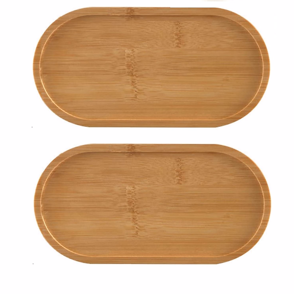2PCS Small Wood Tray，Bamboo Tray，Wood Tray，Wood Bathroom Tray，Wooden soap Tray，Bathroom Counter Tray，Bamboo soap Dish，Kitchen soap Tray