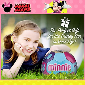 Capelli Sport Disney Minnie Mouse Soccer Ball, Peekaboo Minnie Youth Kids Mini Soccer Ball, Multi, Size 3