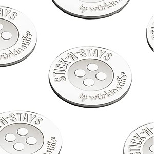 Würkin Stiffs Stick-N-Stays Magnetic Collar Stays Includes (10) Magnetic Adhesive Polo Stays and (2) Power Button Magnets | Gift for Men | As Seen on Shark Tank