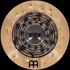 Meinl Cymbals Classics Custom Dual 18" Crash Cymbal for Drum Set, Dark/Brilliant — Made in Germany — B12 Bronze, 2-Year Warranty, (CC18DUC)
