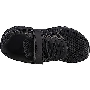 K-Swiss Boy's Tubes Comfort 200 Strap Training Shoe Cross Trainer, Black/Charcoal, 3 Little Kid