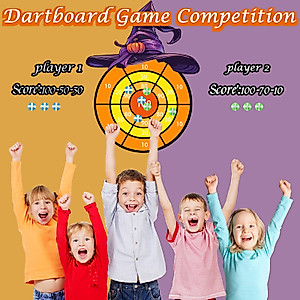 Halloween Party Games Halloween Dart Board for Kids Halloween Dartboard Game Decorations Favors Indoor Outdoor