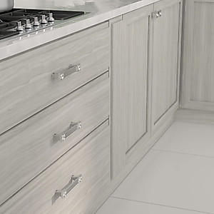 Richelieu Hardware BP8822128CHBRZ Verona Collection 5 1/16-inch (128 mm) Center-to-Center Grooved Champagne Bronze Transitional Rectangular Cabinet and Drawer Pull Handle for Kitchen, Bathroom, and Furniture