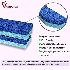 Maryton Foot Exfoliator File Scrubber Sponge Pedicure Tool Callus Remover, Pedi Stocking Stuffers Gifts for Men Women, 2pcs