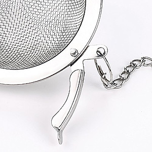 Siasky 2PCS Stainless Steel Mesh Tea Infuser, 2.1 Inch Tea Ball Tea Strainer Tea Diffuser Tea Steeper for Filtering Tea