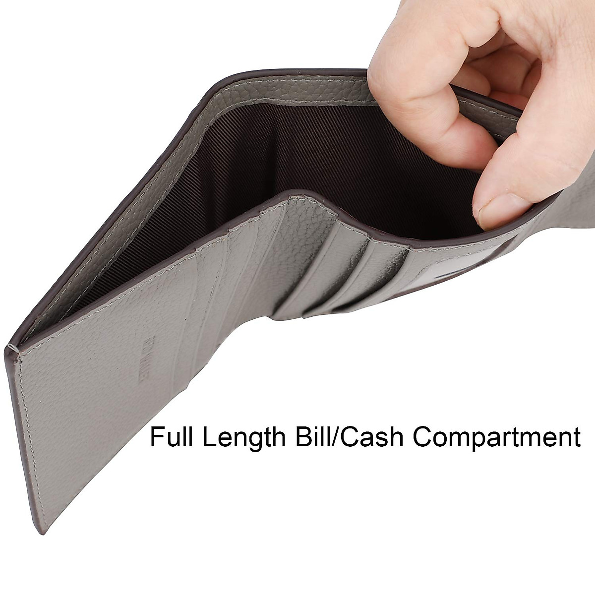 Lavemi Ultra Thin Small Compact Leather Womens Girls Wallets RFID Blocking Credit Card Holder for Women(Envelope Black)