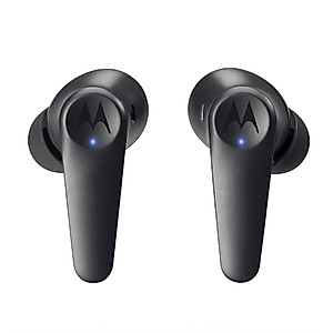 Motorola Sound Moto Buds 600 ANC Earbuds - Hybrid Active Noise Cancelling True Wireless Bluetooth Headphones with Snapdragon Sound & ENC - Fast Pair, Quick Charge, Wireless Charging Case, IPX5, Black
