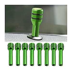 BESULEN 8 Pcs Car Door Lock Knobs, Aluminum Alloy Auto Lock Covers, Automotive Interior Lock Knobs Pull Pins, Truck Inner Door Locks, Universal Front Rear Door Knob Cover