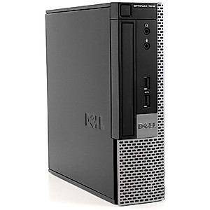 Dell OptiPlex 7010 Ultra Small Space Saving PC Desktop Computer, Intel Quad Core i5, 8GB RAM, 500GB HDD, Windows 10 Pro, New 16GB Flash Drive, Wireless Keyboard & Mouse, DVD, WiFi (Renewed)