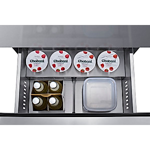 Summit ASDR2414 ASDR2414 24 Inch Wide 3.1 Cu. Ft. Refrigerator Drawers with Sabbath Mode