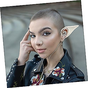 DECHOUS Elf Ear Headphones on-Ear Headphones Sports Ear Buds Sport Accessories elf Ears Headphones Elves Ear Earbuds Cosplay Headset Wired in-Ear Earphone Music Headset Earphone with Mic