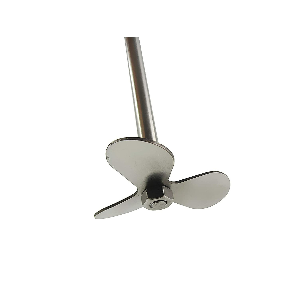 YUCHENGTECH Thread Three Blade Stirring Bar Stirring Rod Anchor Paddle Electric Blender Stainless Steel Stirrer for Lab Industrial Mixing 9.75x2.01x0.31in