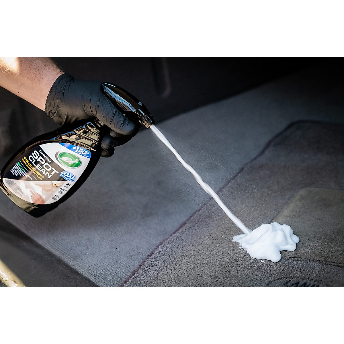 Turtle Wax 53839 Spot Clean Stain & Odor Remover, Non-Aerosol Foaming Spray Cleaner for Carpet, Fabric and Upholstered Surfaces, Eliminates Tough Stains, Deodorizes, 16 oz
