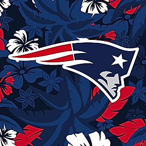 Skinit Decal Gaming Skin Compatible with PS4 Pro/Slim Controller - Officially Licensed NFL New England Patriots Tropical Print Design