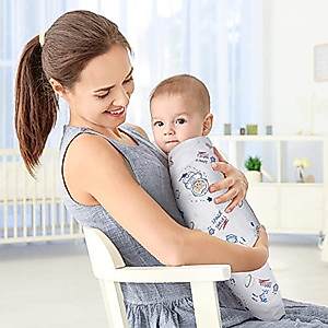 Vicloon Swaddle Blanket, 2 Pack Organic Baby Swaddle Sleep Sacks, Adjustable Swaddle Blanket Infant Baby Wrap Set, Newborn Swaddle Sack, Baby Swaddle Wrap for 0-3 Month