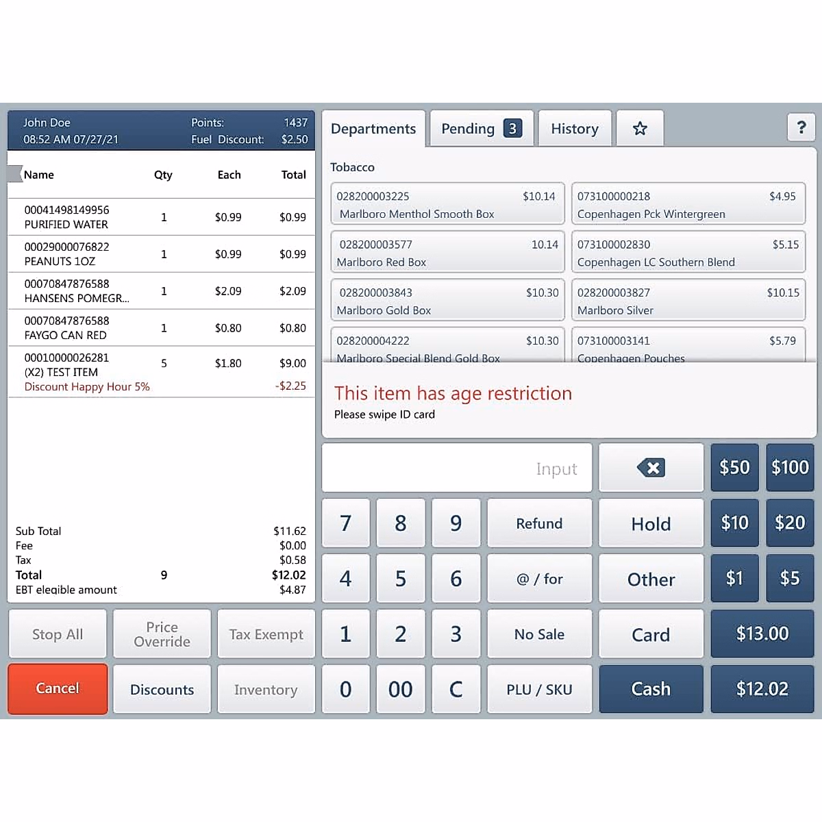 All-in-One SmartPOS-129 Professional Cash Register for Small Business, POS Bundle Includes: Cashier Touch Screen Monitor, Customer-Facing Display, Cash Drawer, Scanner, Printer