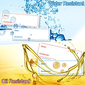 500Pcs Removable Freezer Labels,1 x 3 Inch Food Labels for Food Containers Food Storage Stickers Refrigerator Food Storage Labels Easy Clean No Residue