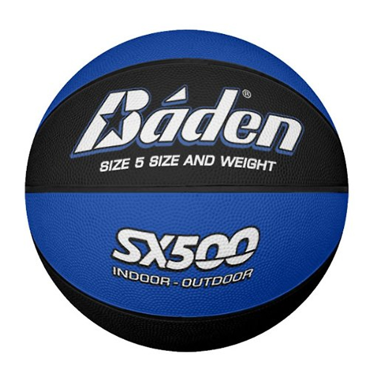Baden Junior SX Range Composite Rubber Basketball, Indoor and Outdoor Ball, Tan, Size 5