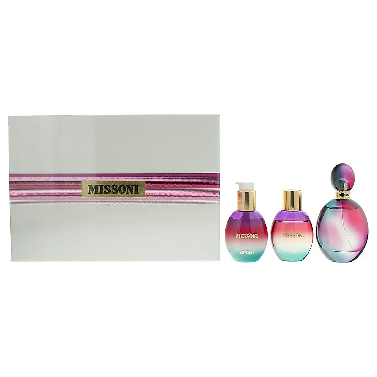 Missoni 3 Pc SET 3.4 Eau De Parfum, 3.4 Body Lotion, 3.4 Shower Gel