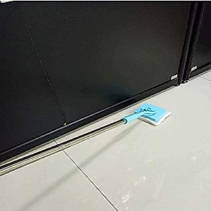 Baseboard Cleaner Tool with Handle 5 Reusable Cleaning Pads by No-Bending Mop Baseboard Cleaner Tool Long Handle Baseboard Cleaner tool for cleaning skirting boards and moldings,Baseboard Mop