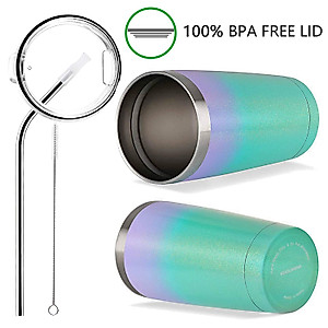 KOOLDRINK Best Mimi Ever-Grandma Gifts from Granddaughter Grandson-Mothers Day Birthday Christmas Gifts for Grandma Mom-Insulated Travel Mug with Lid and Straw 20Ounce Multicolor